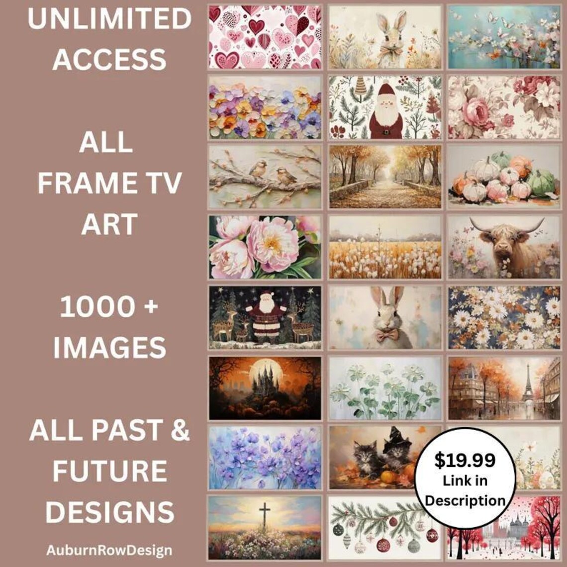 Country Frame TV Art, Farmhouse Frame TV Art, Country TV Art, Farm Tv ...