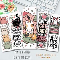 Kawaii Cat Bookmark Set of 30 | Cute Cat-themed Bookmarks | Adorable ...