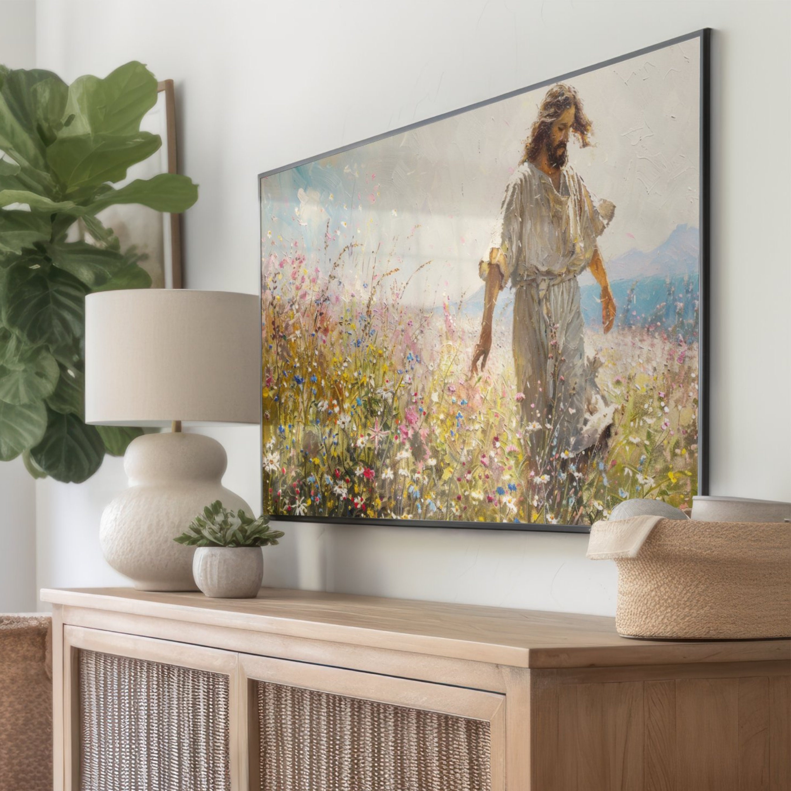 Christian Frame TV Art, Jesus Frame TV Art, Easter Frame TV Art ...