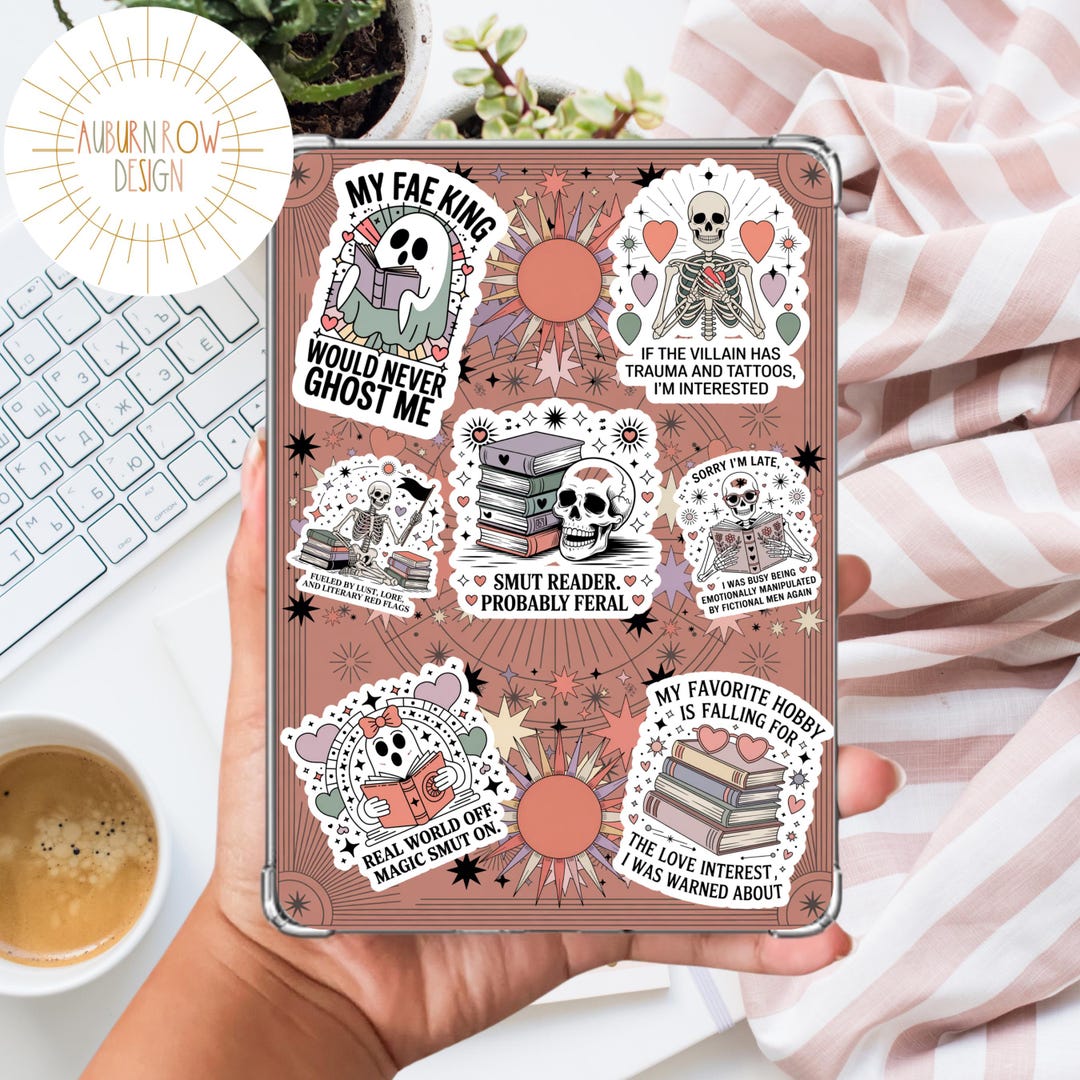 Printable Kindle Insert, Skeleton Kindle Decor, Bookish Kindle Insert ...