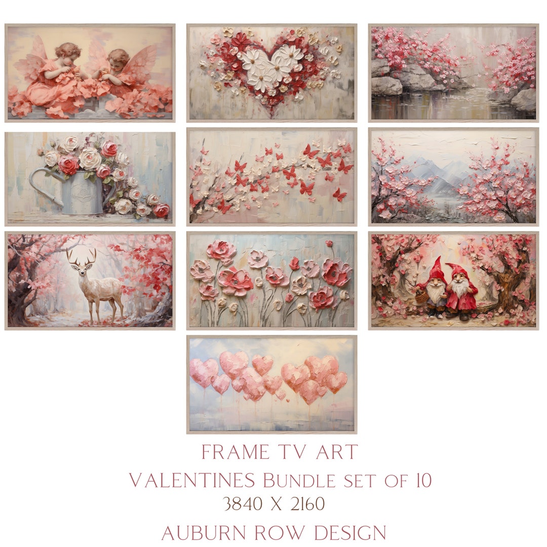 Valentine's Day Frame TV Art, Valentine's Frame TV Art, Samsung Frame ...