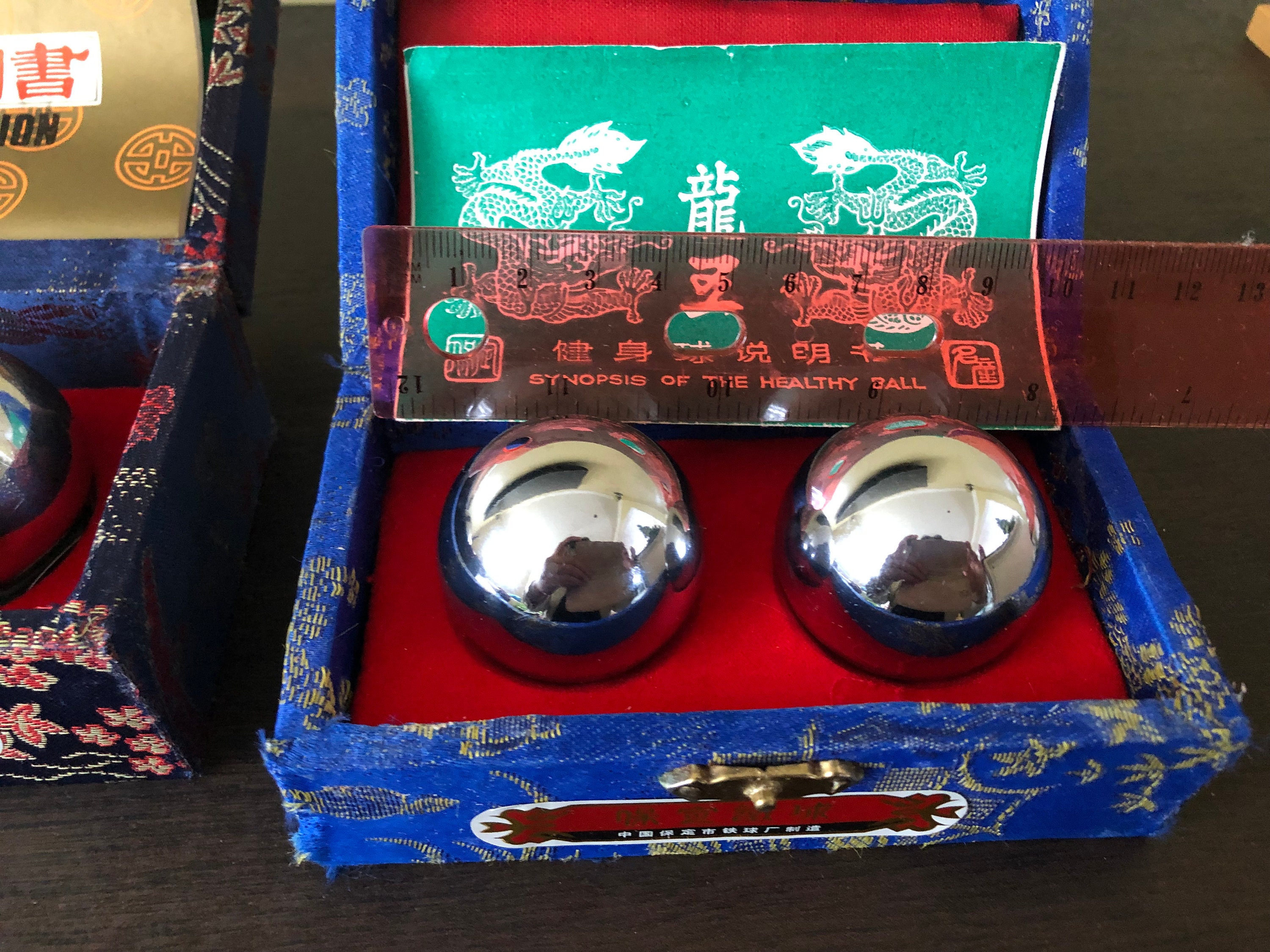 Boules Anti Stress Chinoises /chinese Pair off Boarding Iron Balls - Etsy