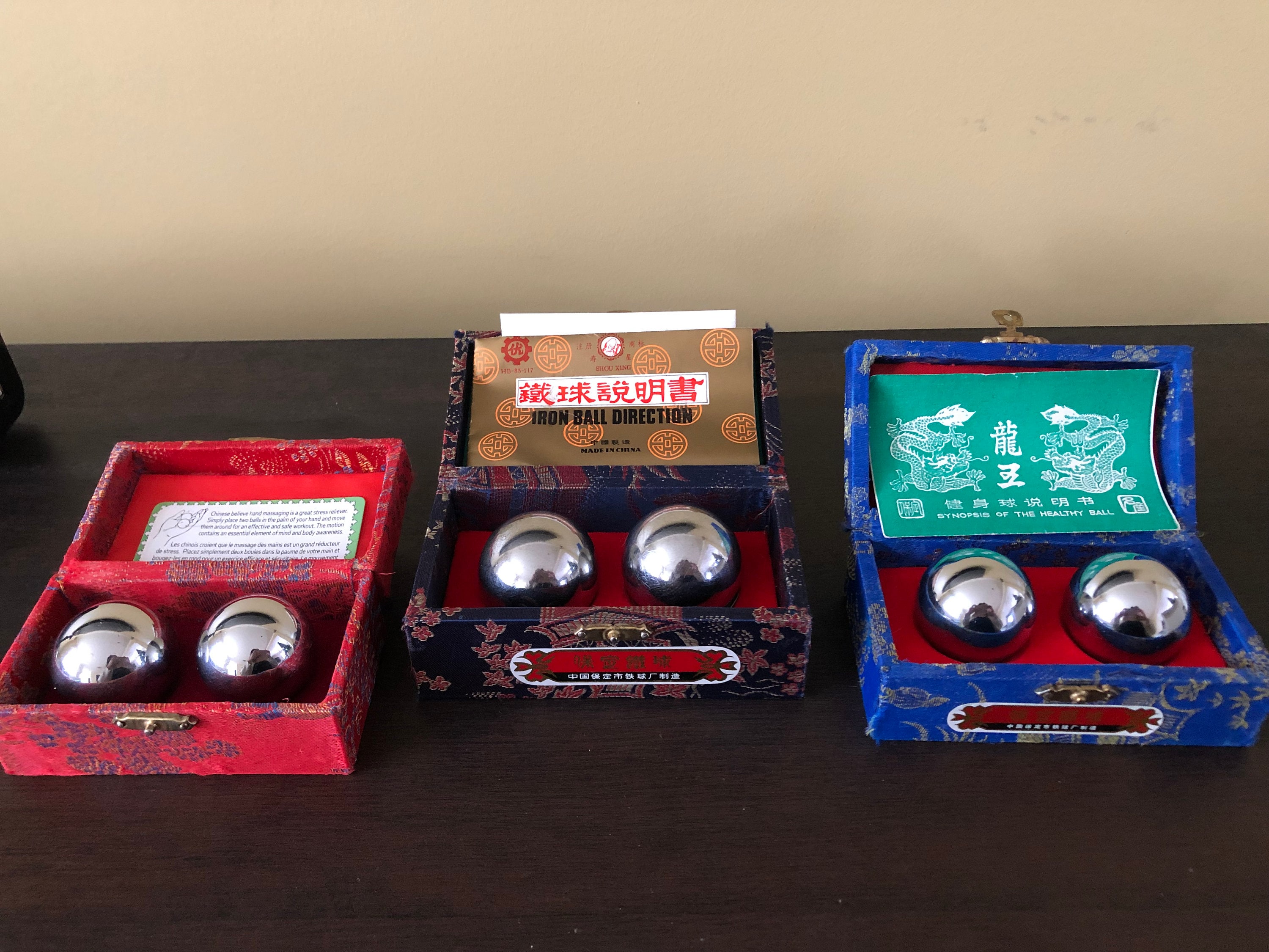 Boules Anti Stress Chinoises /chinese Pair off Boarding Iron Balls - Etsy