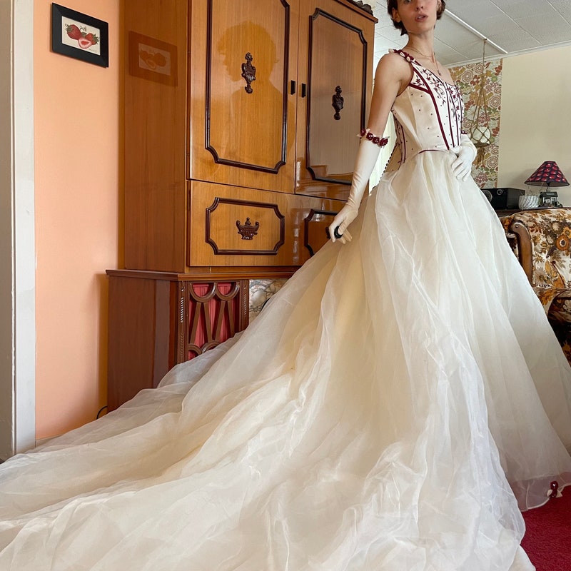 Basque Waist Wedding Dress - Etsy