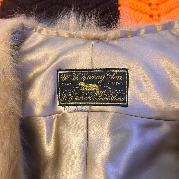 1950s old money MINK Shawl from W. H. Ewing & Son sat… - Gem
