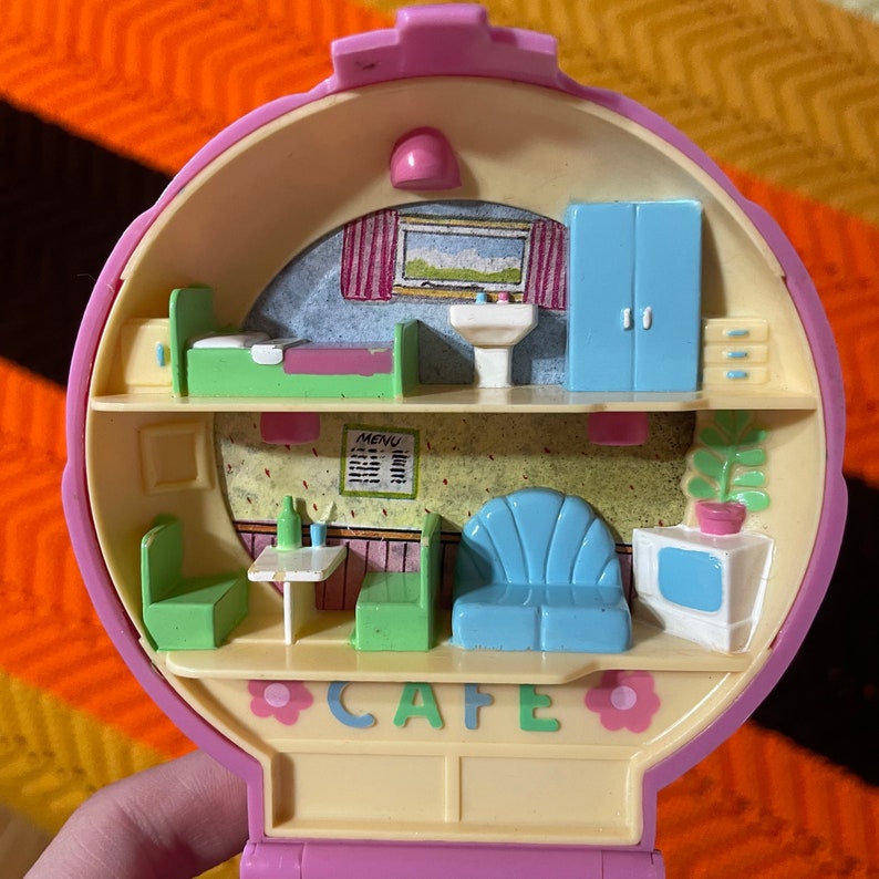80s 90s Vintage Polly Pocket Pink Shell Cafe House - Etsy
