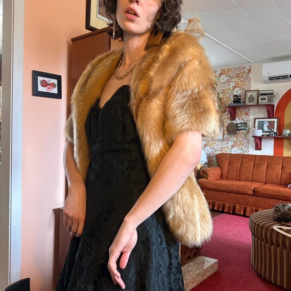 1950s old money MINK Shawl from W. H. Ewing & Son sat… - Gem