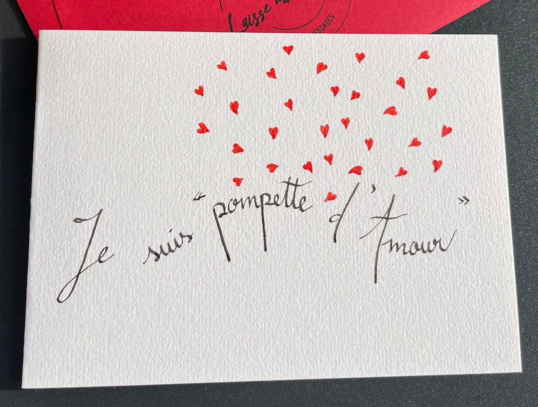 Carte D'amour, Carte Déclaration D'amour. - Etsy