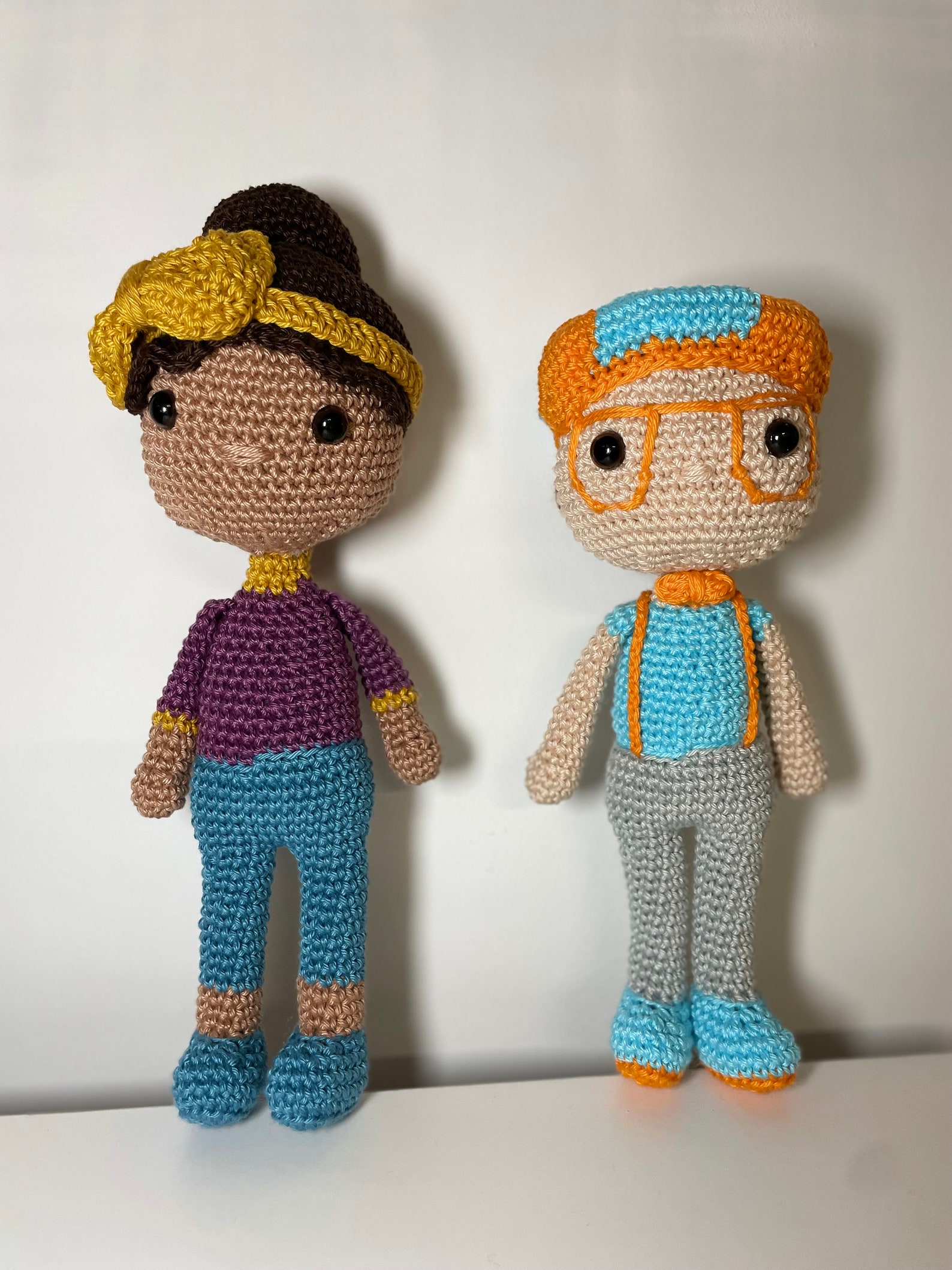 Crochet Blippi & Crochet Meekah Dolls - Etsy