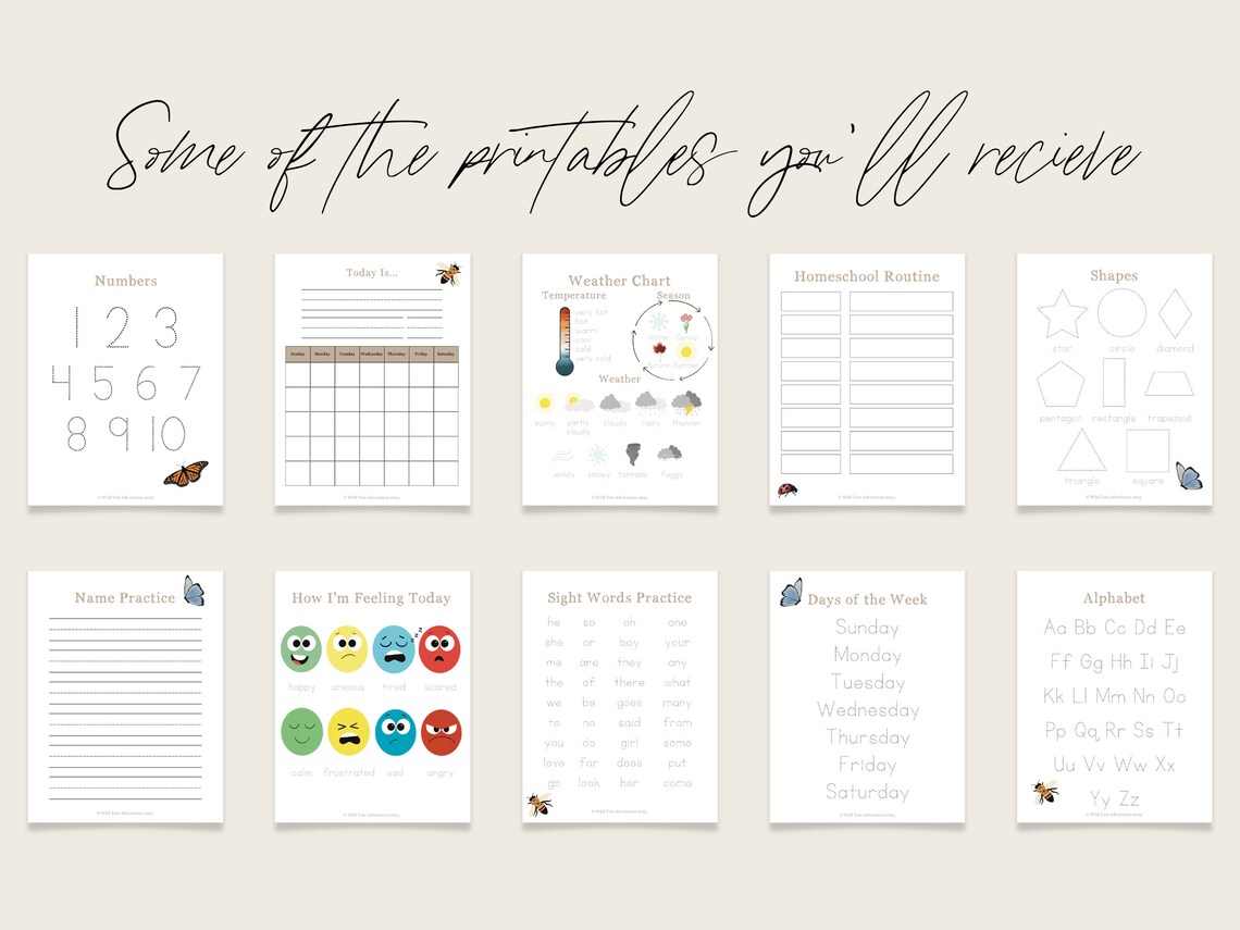 Morning Menu Homeschool Morning Basket Printables - Etsy