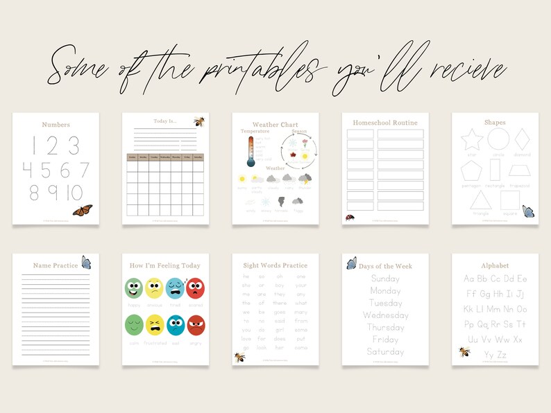 Morning Menu Homeschool Morning Basket Printables - Etsy