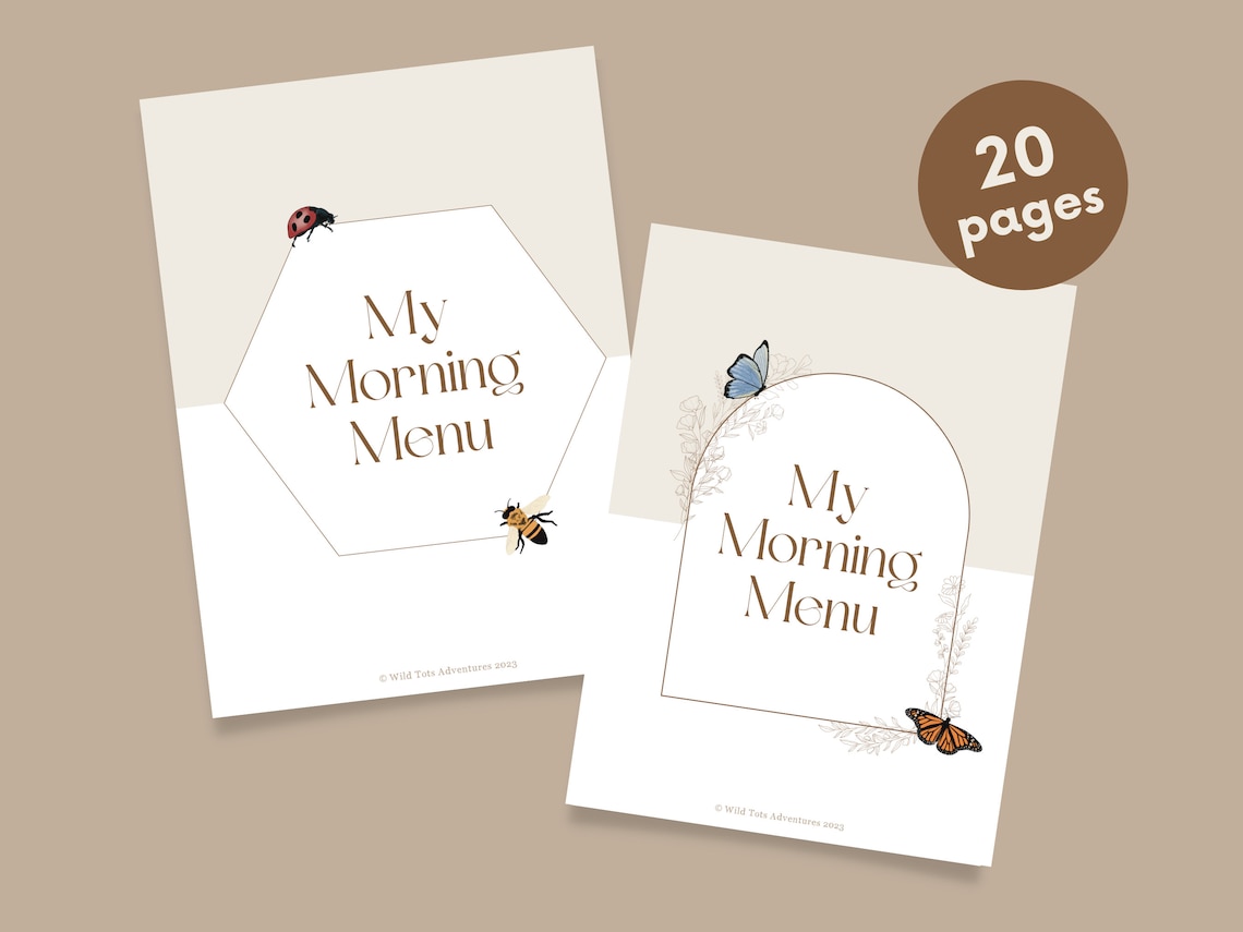 Morning Menu Homeschool Morning Basket Printables - Etsy