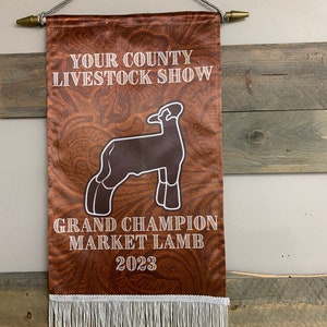 Champion Livestock Banners, Custom Stock Show Award, Livestock Show ...