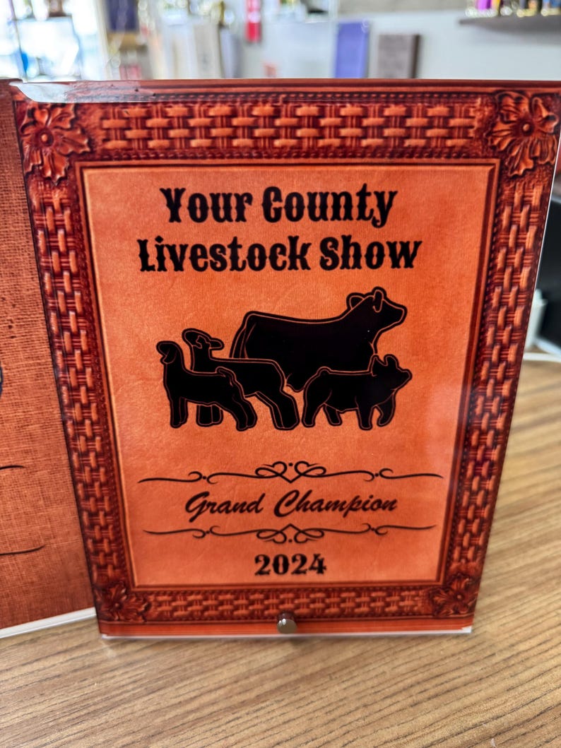 Custom Glass County Fair Awards, Livestock Show Awards, Rodeo Awards ...