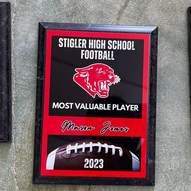 Football Plaque - Etsy