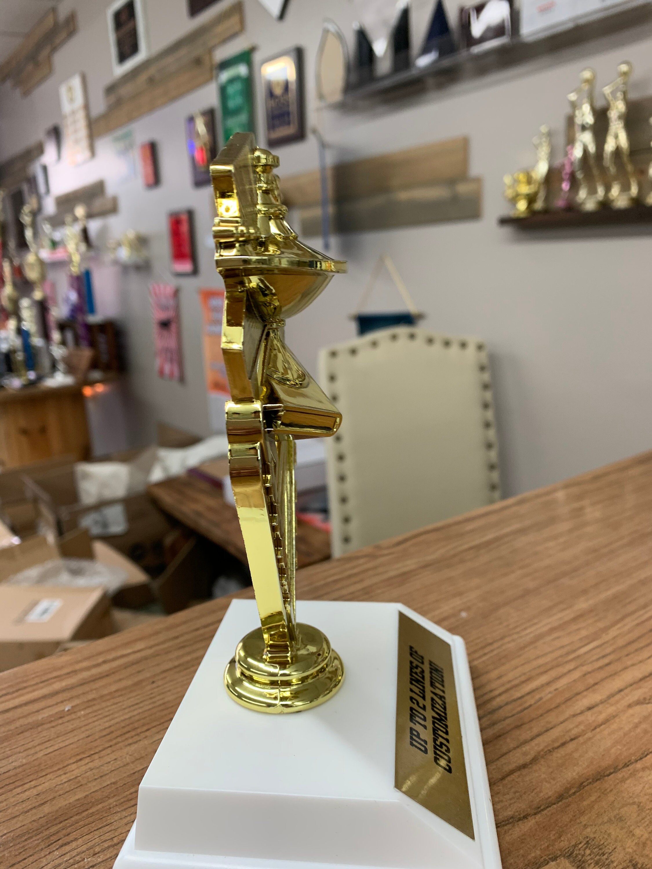 Gold Lamp of Knowledge Academic Trophy - Etsy