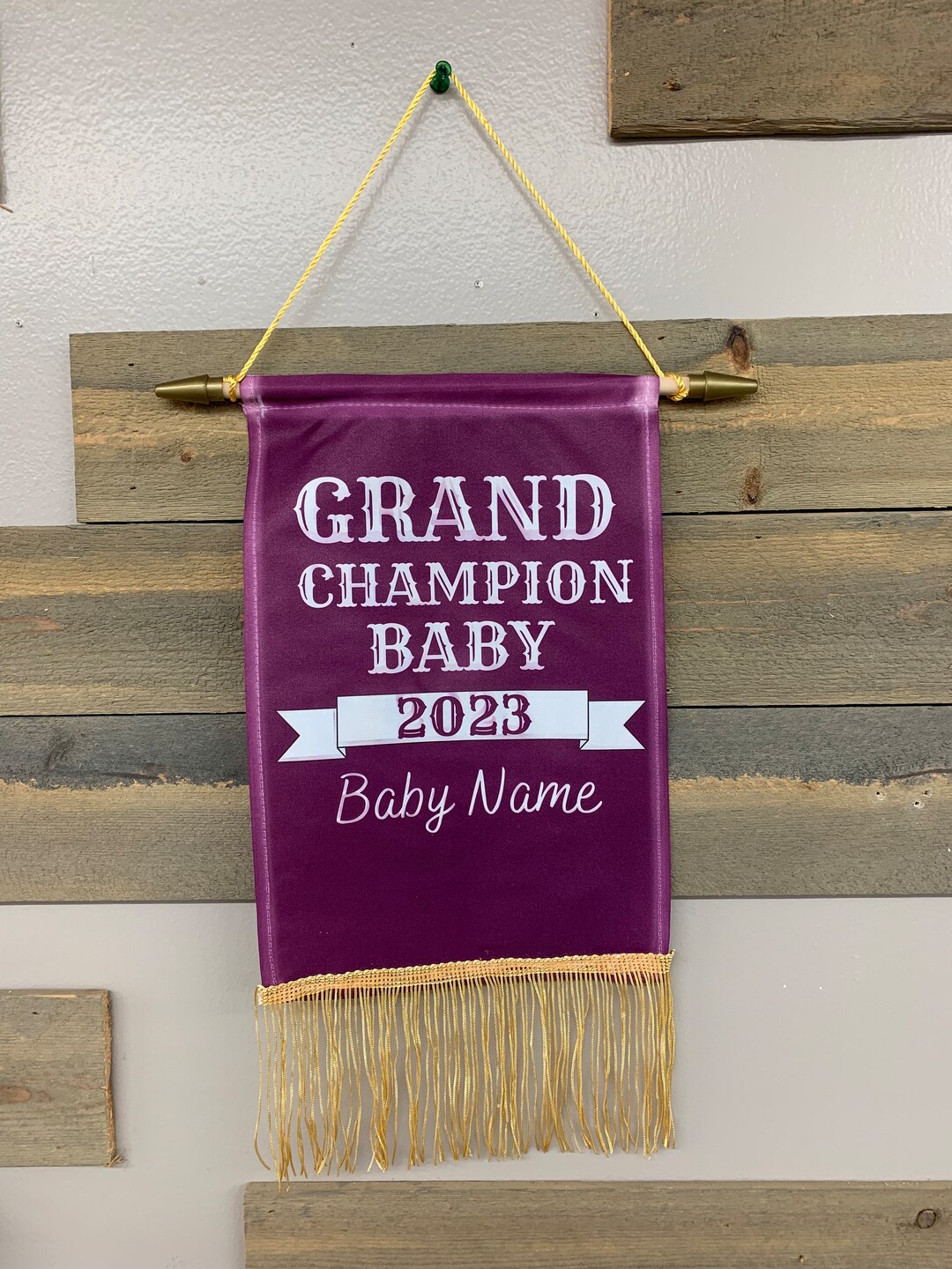 Grand Champion Baby Banner - Etsy