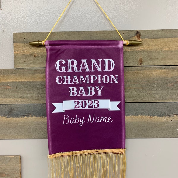 Custom Grand Champion Banner - Etsy