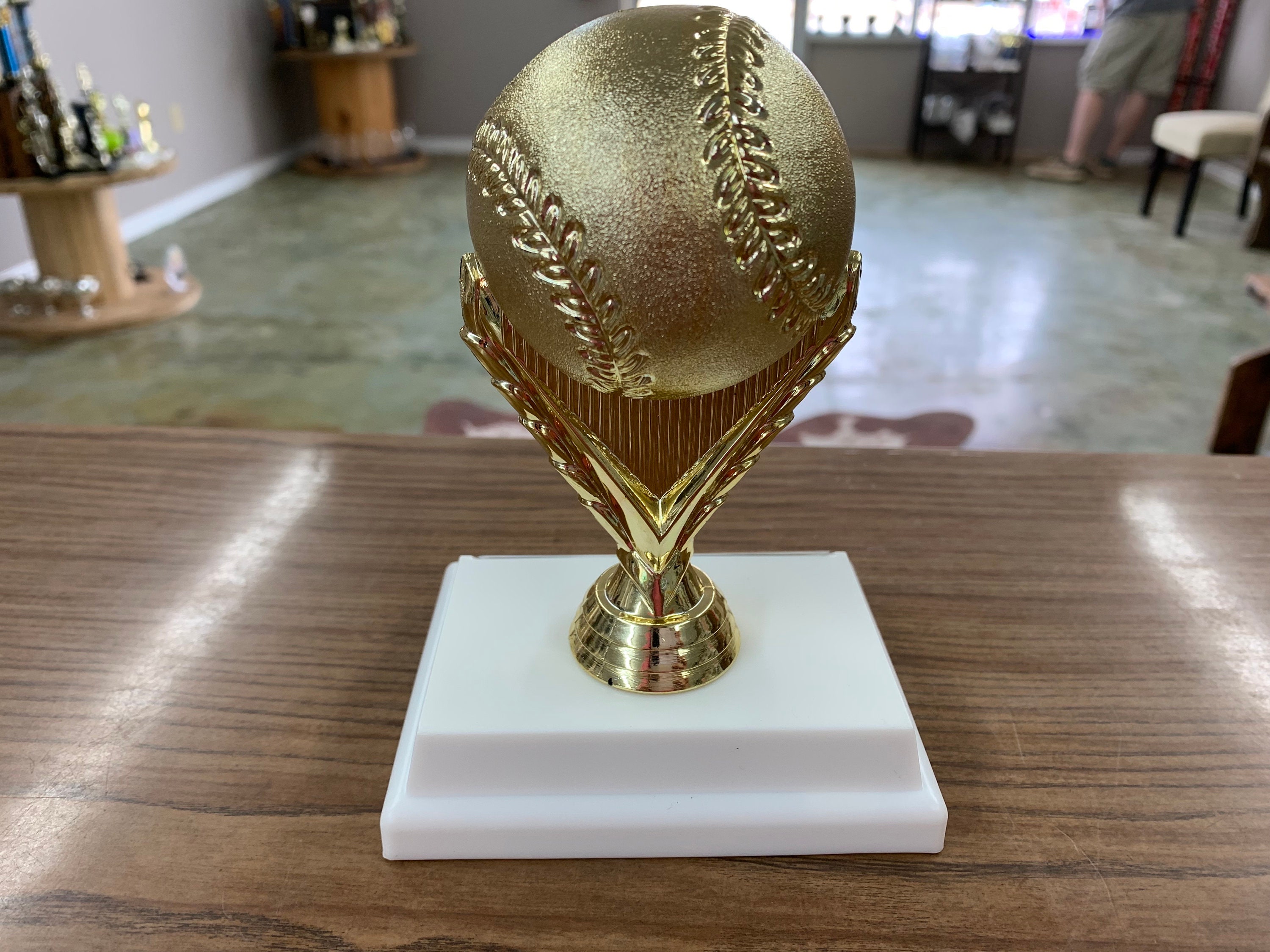 Gold Baseball Trophy - Etsy