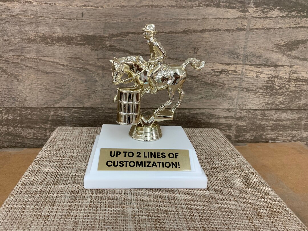 Barrel Racing Trophy, Not My First Rodeo Trophy - Etsy