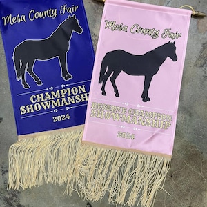 Equine Award, Horse Banner, Rodeo Banner, Horse Show Award, County Fair ...