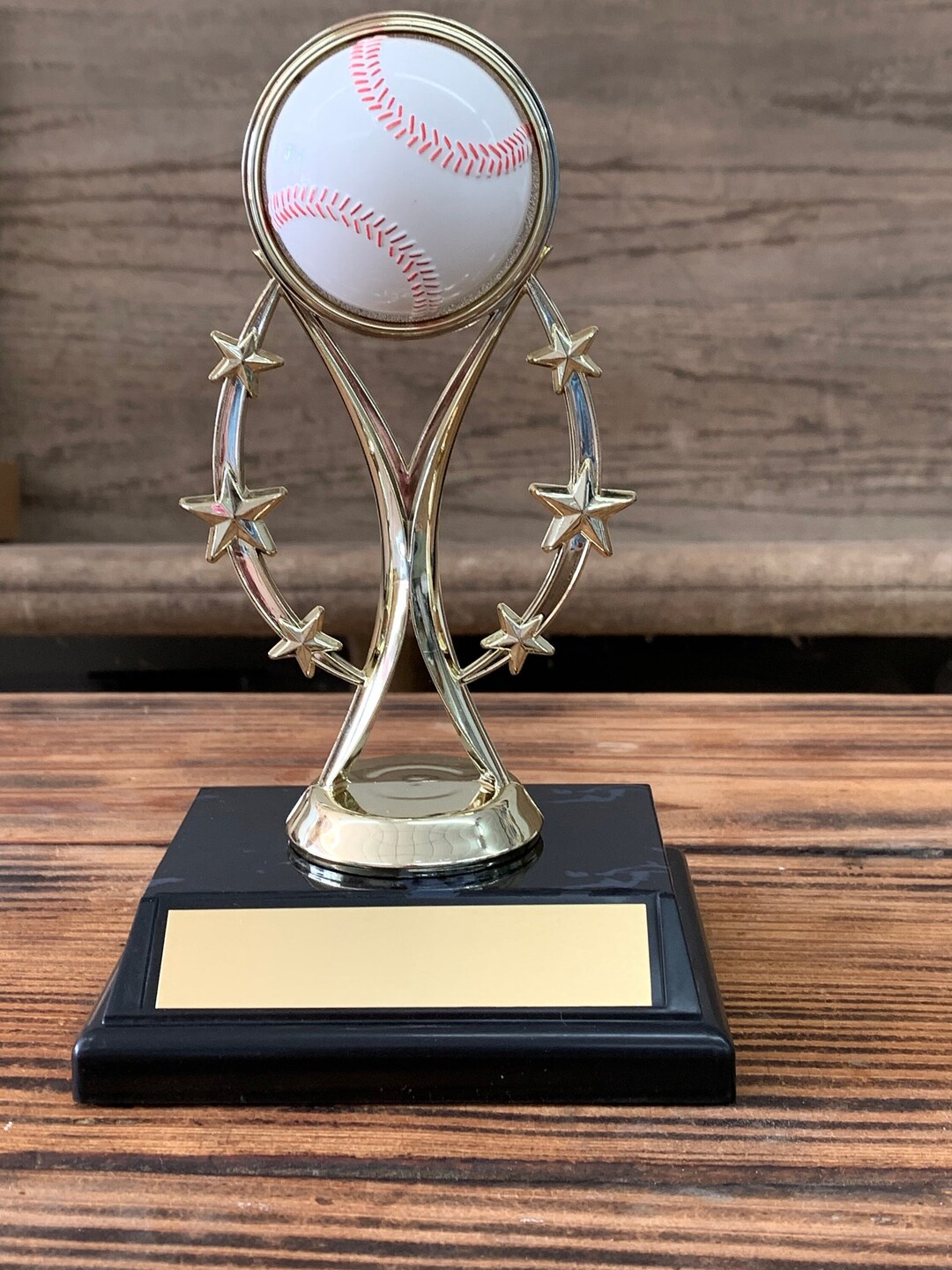 Baseball and Stars Trophy, Baseball Award, Team Award, Bulk Baseball ...