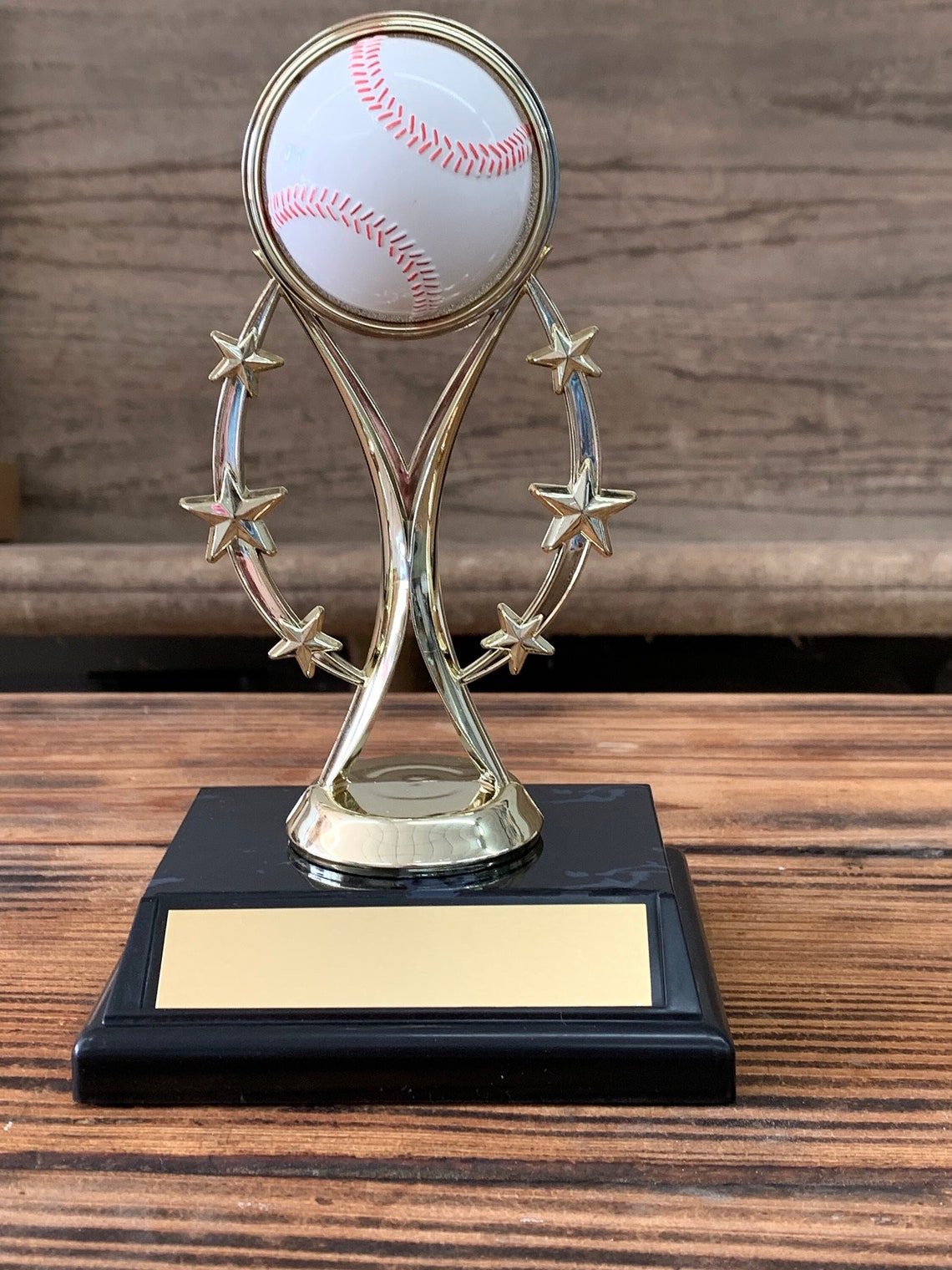 Baseball and Stars Trophy, Baseball Award, Team Award, Bulk Baseball ...
