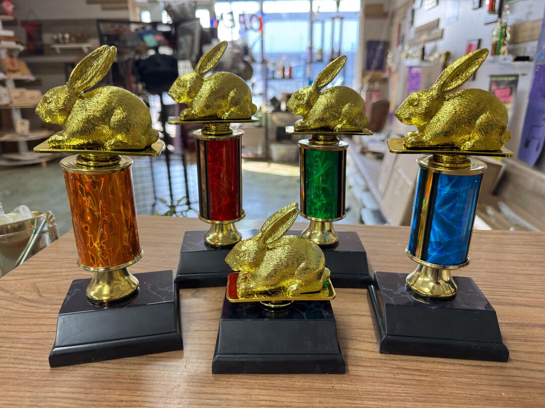 Rabbit Show Trophy, 4H Rabbit, Easter Bunny, Egg Hunt, County Fair ...