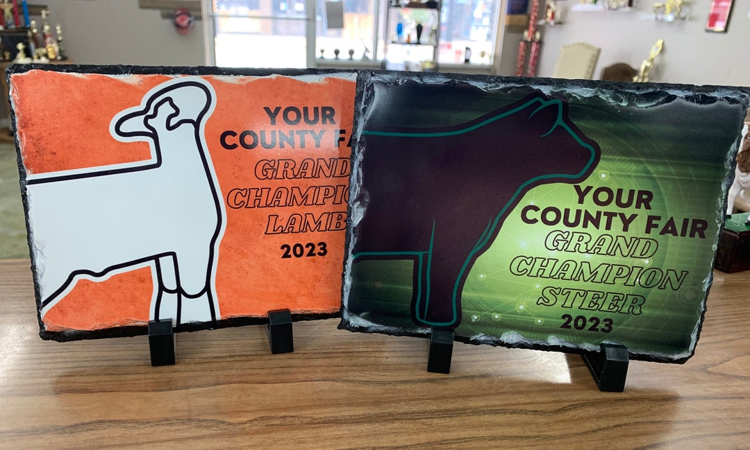 Stone Livestock Award, County Fair Award, Custom Livestock Award - Etsy