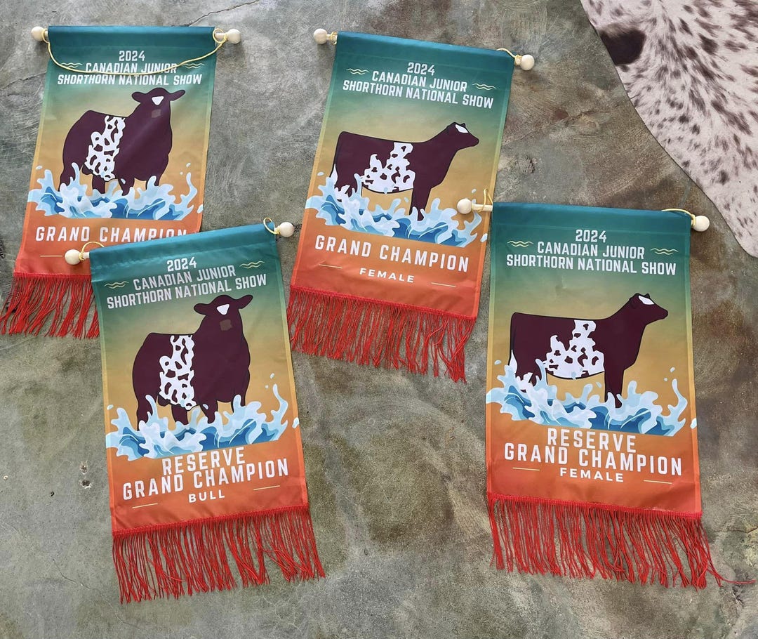 Custom Livestock Award Banner - Etsy
