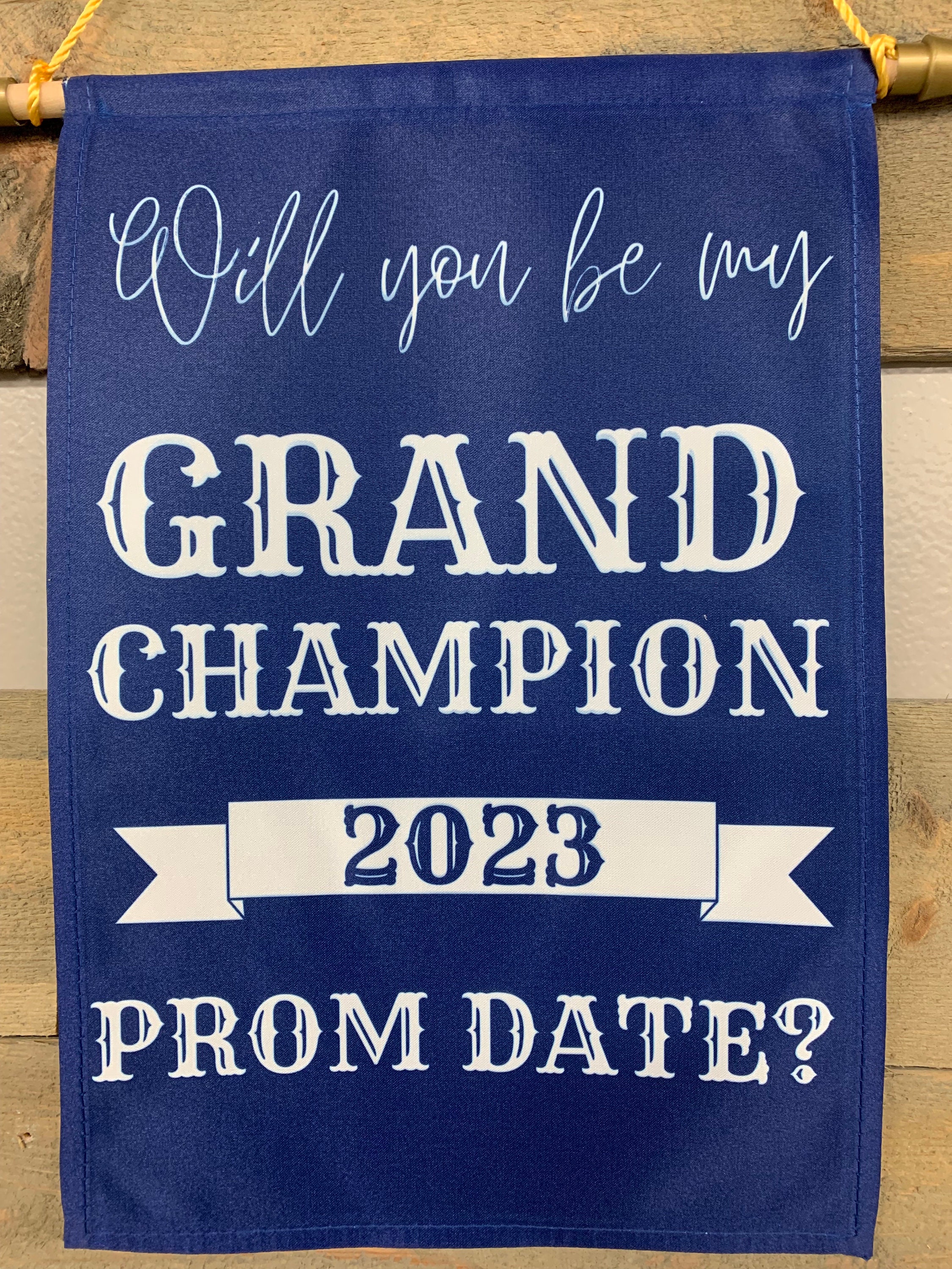 Grand Champion Prom Date Banner - Etsy