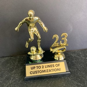 Soccer Player Trophy - Etsy