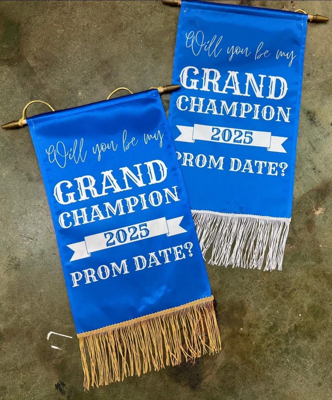 Grand Champion Stock Show Prom Date Banner, Livestock Prom Date, Grand ...