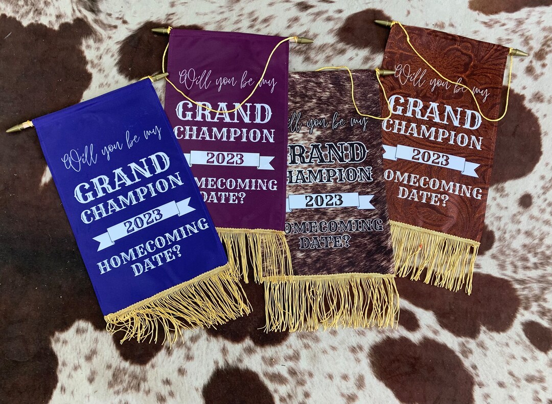 Homecoming Grand Champion Banner Etsy