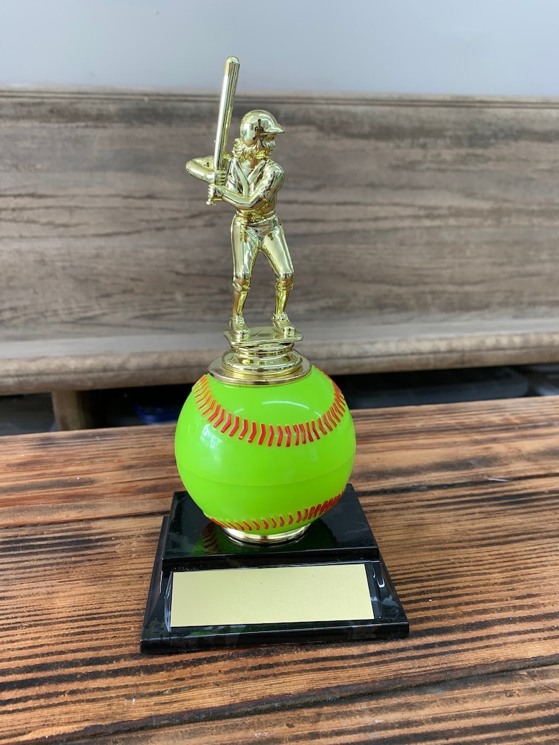Softball Trophy - Etsy
