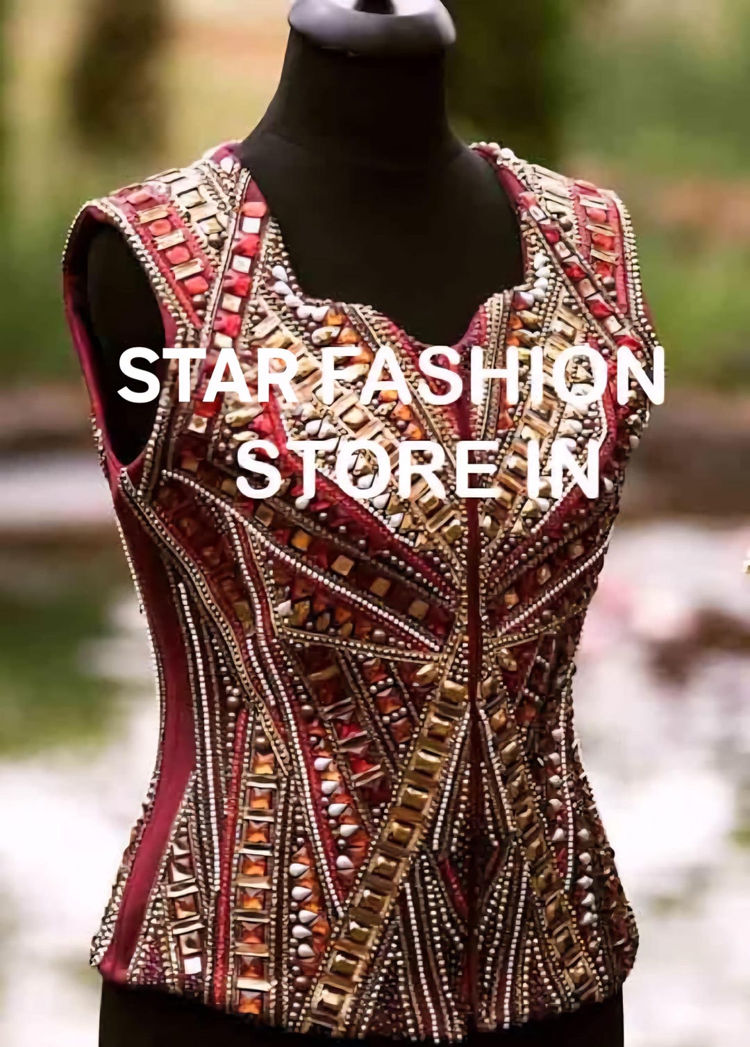 Red Base Bolero With Gold, Red, Rust and White Accents - Etsy