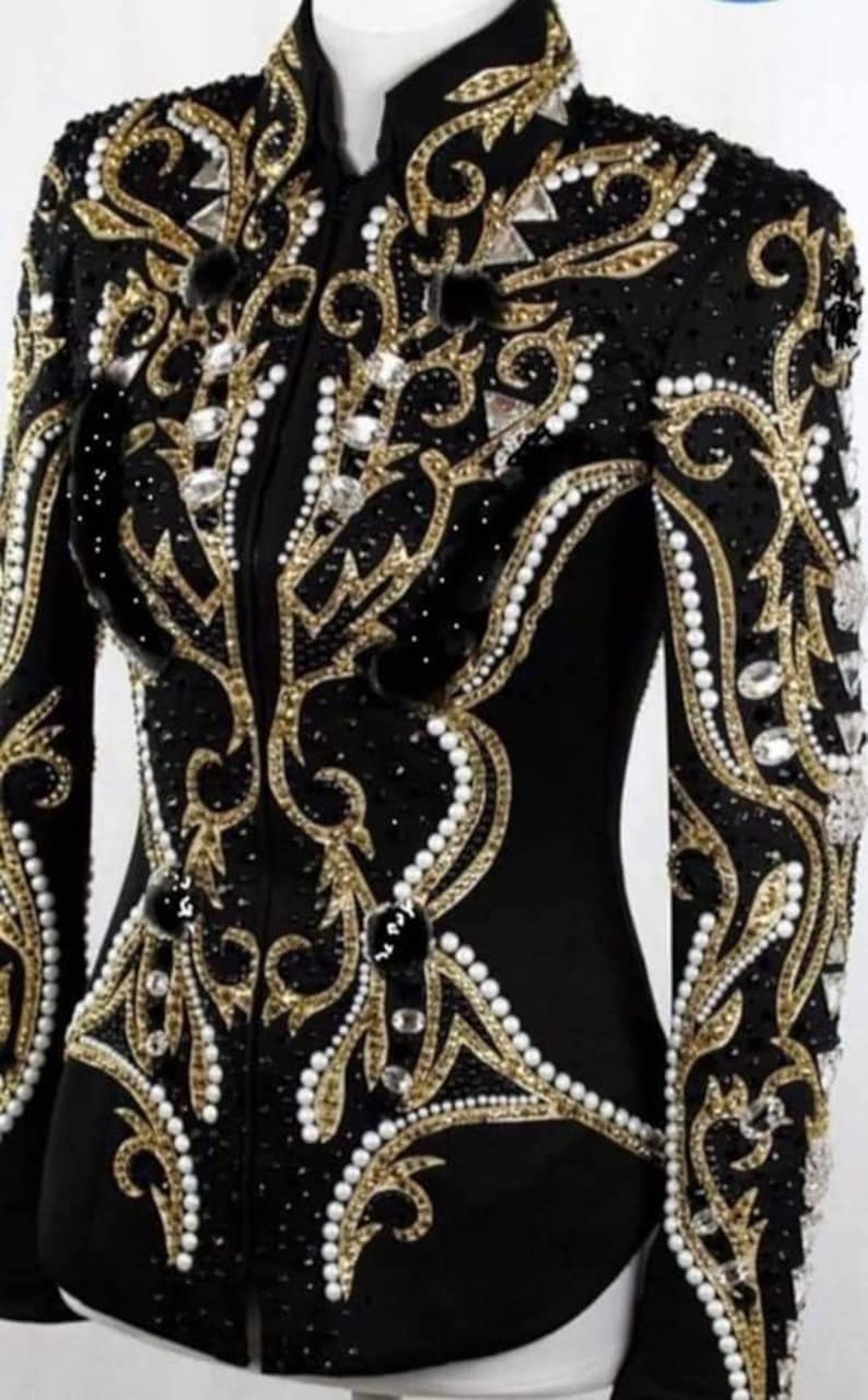 Western Custom Rodeo Queen Showmanship Horsemanship Women Rail Show ...