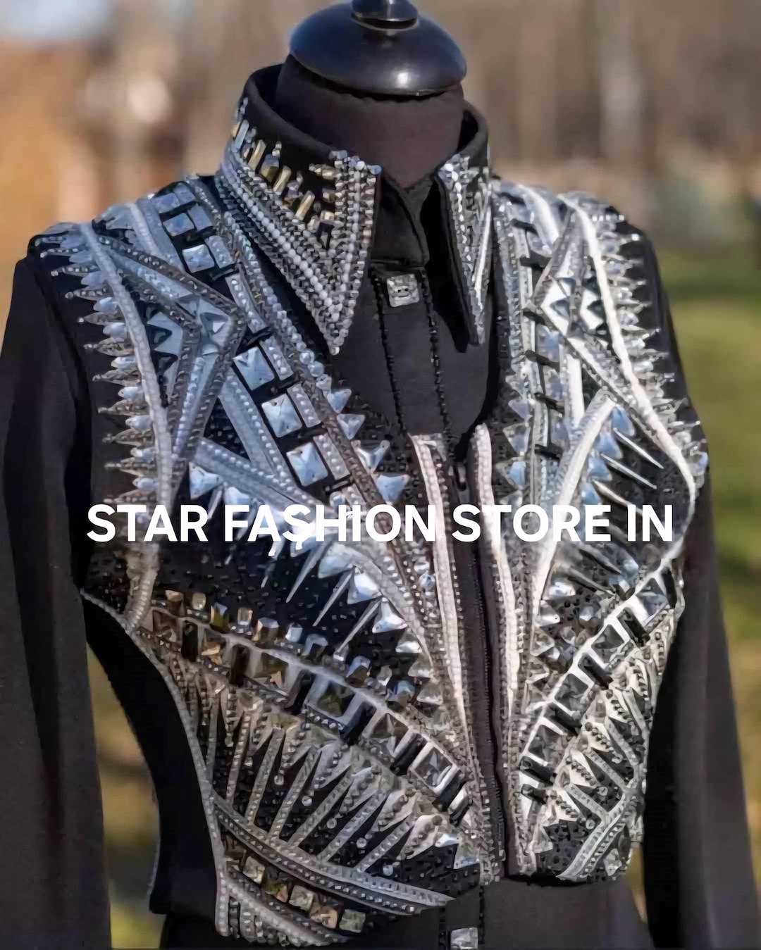 Black Base Bolero and Black Lycra Shirt With Clear, Grey and Black ...