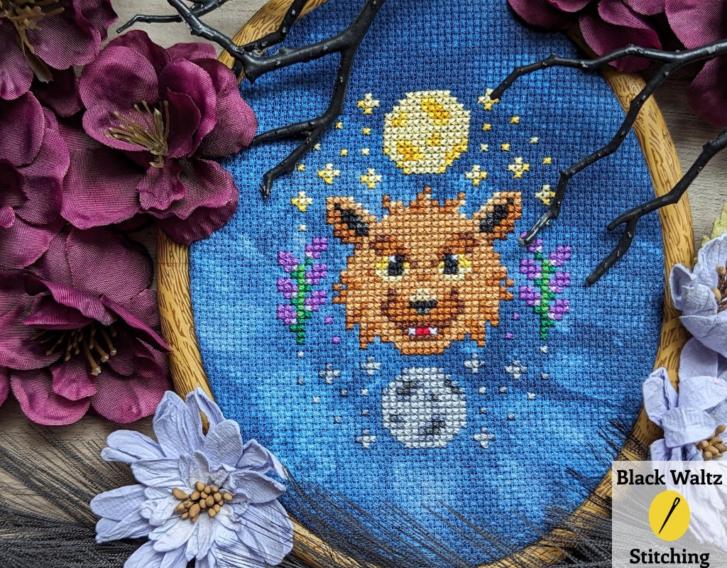 Werewolf Cross Stitch Pattern Instant Download PDF Fantasy - Etsy