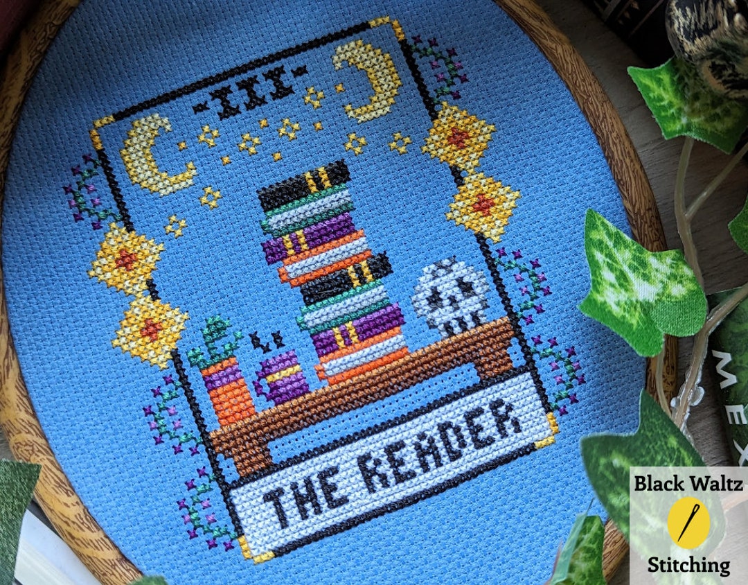 The Reader Tarot Card Cross Stitch Pattern - Instant Download PDF ...