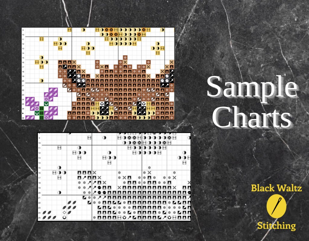 Werewolf Cross Stitch Pattern Instant Download PDF Fantasy - Etsy