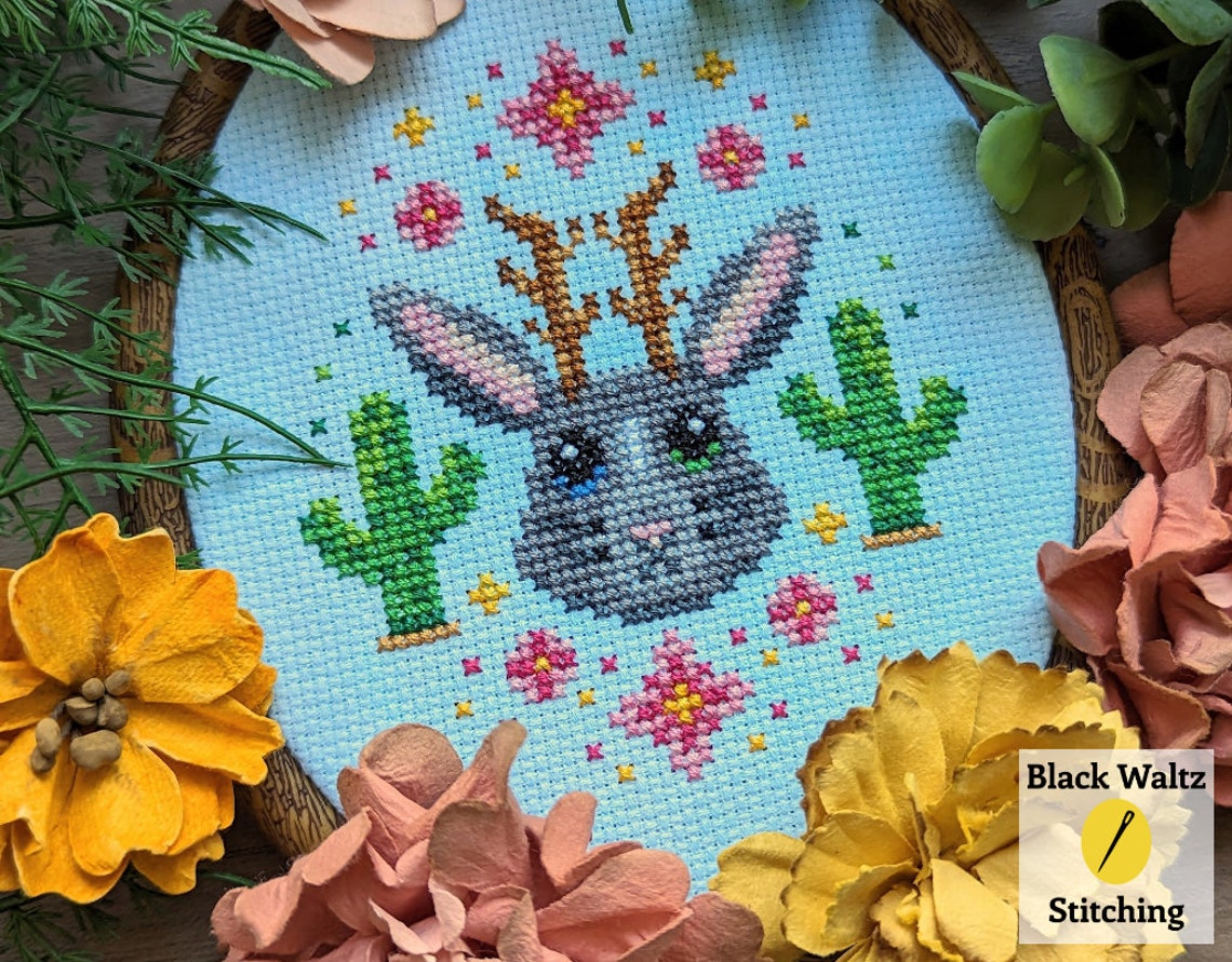 Jackalope Cross Stitch Pattern Instant Download PDF - Etsy