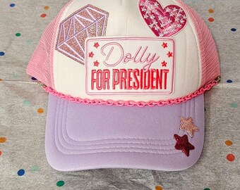 BEST SELLER! Dolly Trucker Hat Embroidered Patches Hat - Etsy
