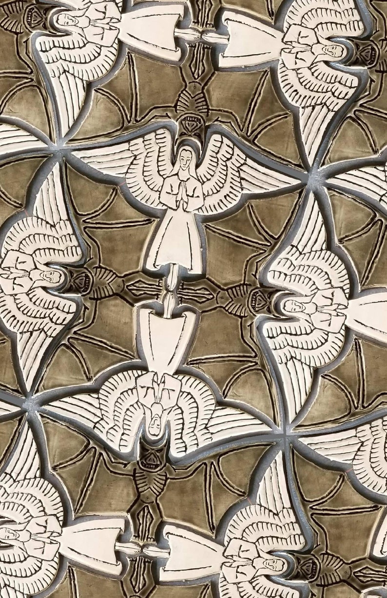 Angels and Demons Tessellation Tiles 8" - Etsy