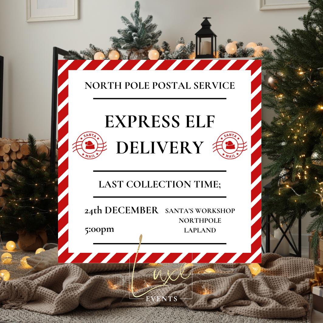 Elf Mail Post Box Label Digital Download - Etsy