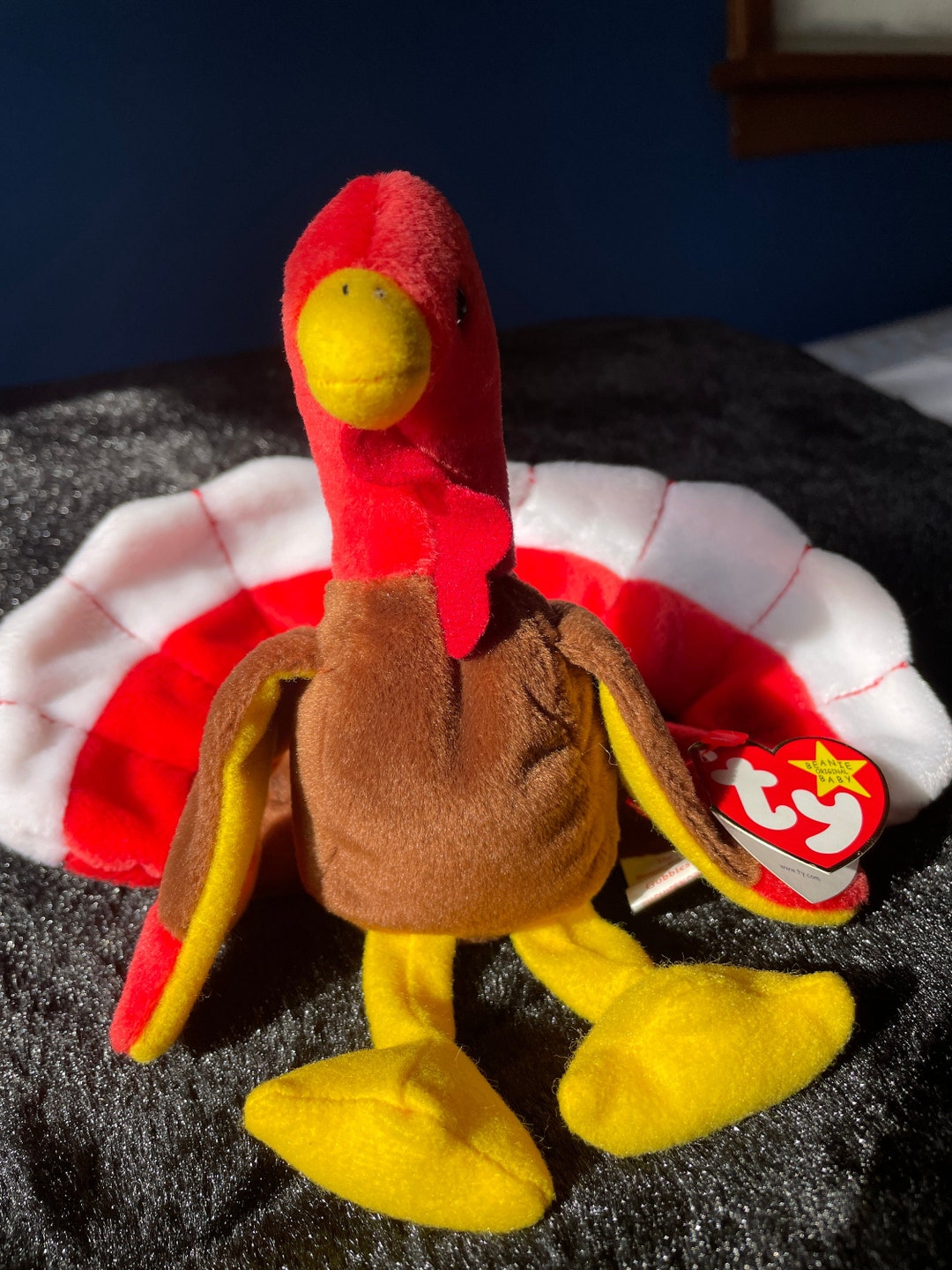 Gobbles the Turkey Ty Beanie Baby, 1996, RARE & Retired With Tag Errors ...