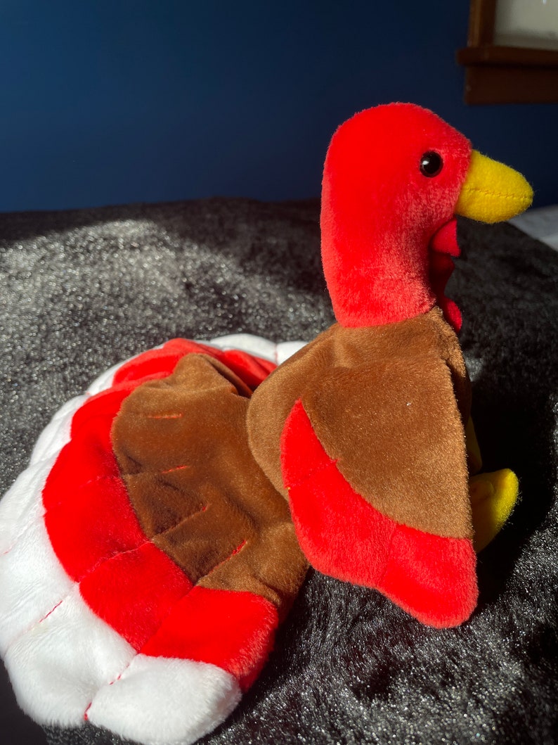 Gobbles the Turkey Ty Beanie Baby, 1996, RARE & Retired With Tag Errors ...