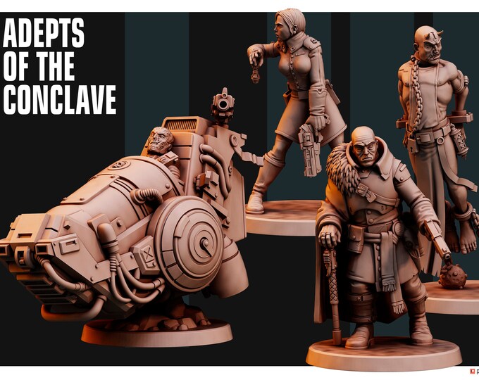 Adepts of the Conclave | 32 Mm Grimdark Heroic Scale | Gothic Sci-fi ...