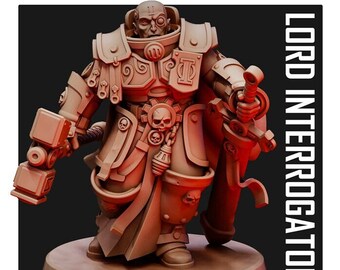 Imperial Lord Interrogator 3D Printed Resin Miniature by Red Pilgrim ...