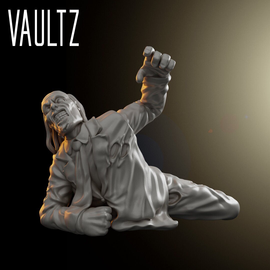 Zombie Crawler 3 | Zombies | Vaultz Miniatures | 3D Printed - Etsy